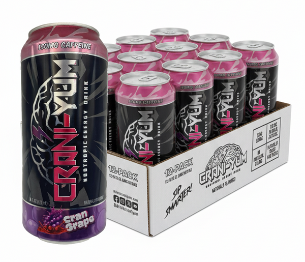 Crani-Yum Cran Grape Case of 12/16 oz cans – Crani-Yum Nootropic Energy ...